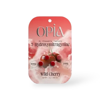 Opia 7 Hydroxymitragynine Chewable Tablets Wild Berry 80mg 20mg per ...