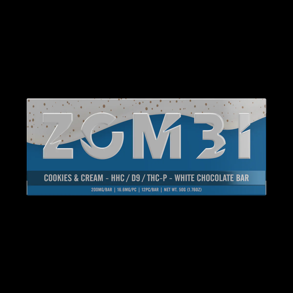 Zombi D9 + HHC + THC-P Mini Chocolate Bar Cookies and Cream | JJB CBD