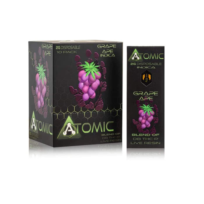 Atomic D8 + THC-P Disposable 2 Gram Lemonade Kush Hybrid | JJB CBD Wellness